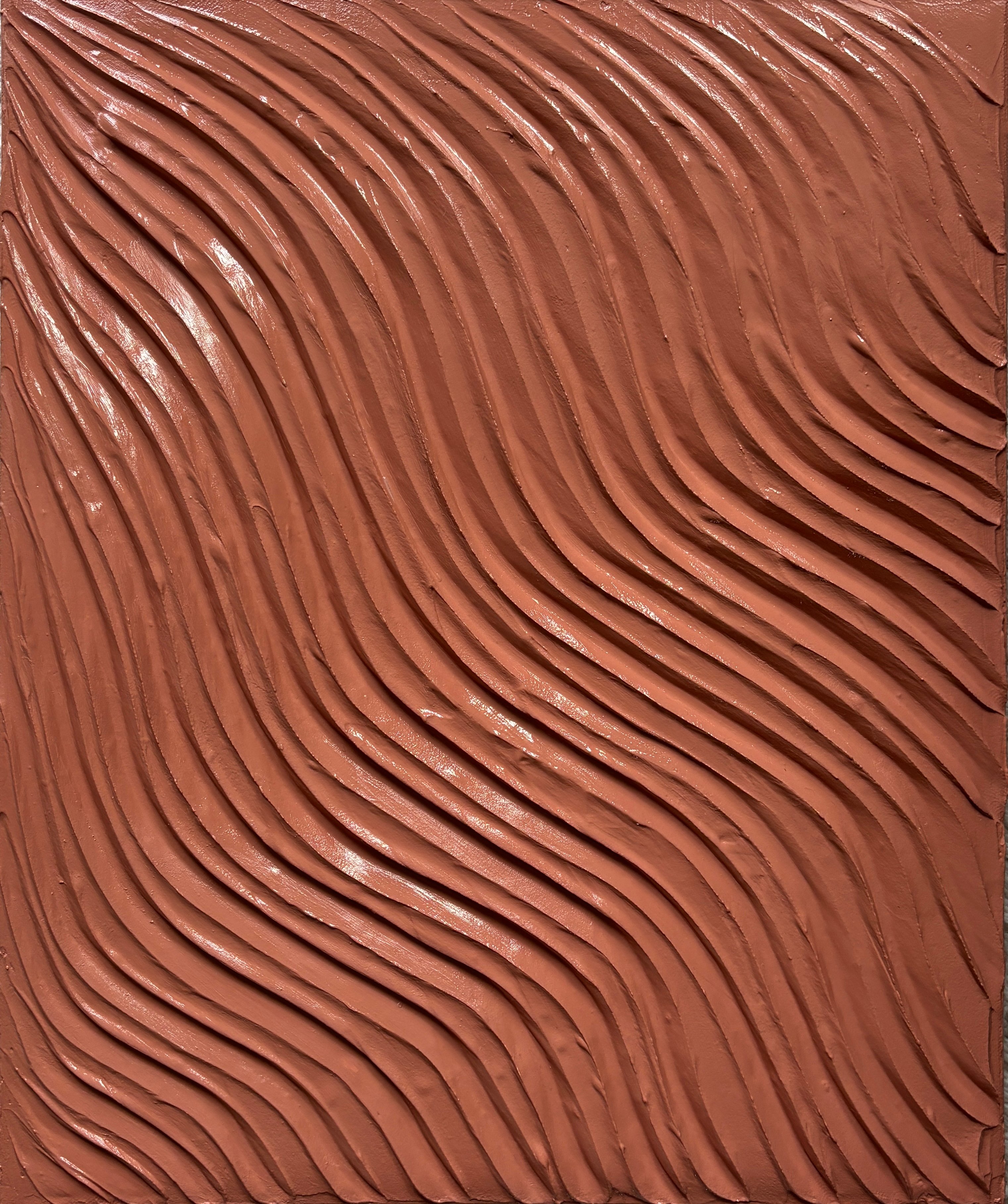 Flowing Lines in Muted Coral - Artist Arena